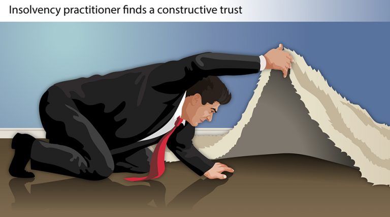 Why are constructive trusts relevant in bankruptcy?
